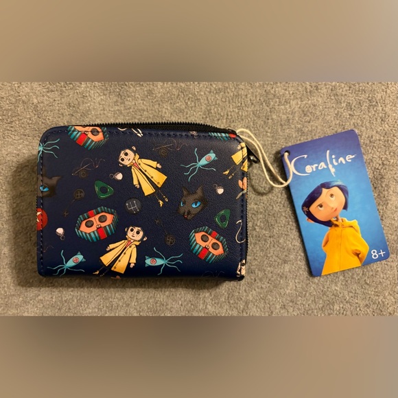 Loungefly | Bags | Loungefly Coraline Icons Zip Wallet | Poshmark